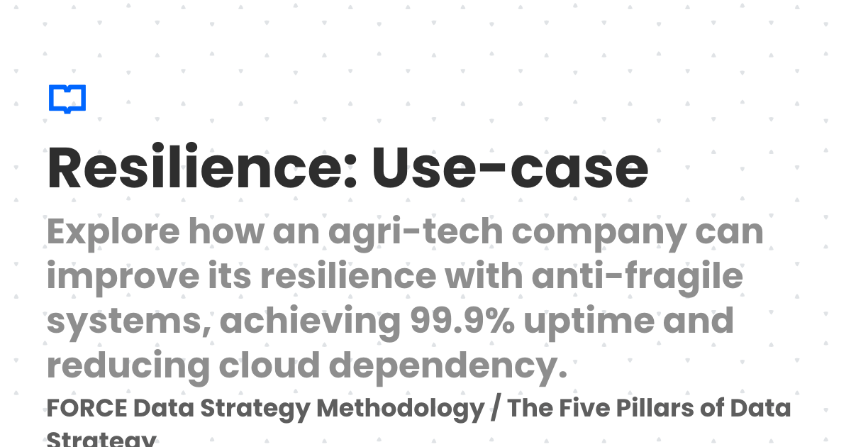 Resilience: Use-case | FORCE